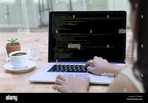 Developer Team Working Laptop Computer Mobile Application Softwareand