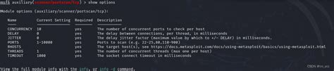 【web安全】kali渗透工具msf以及msfconsole命令详解 Csdn博客