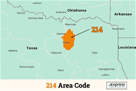 The 945 Area Code In Texas Locations And Service Region Map