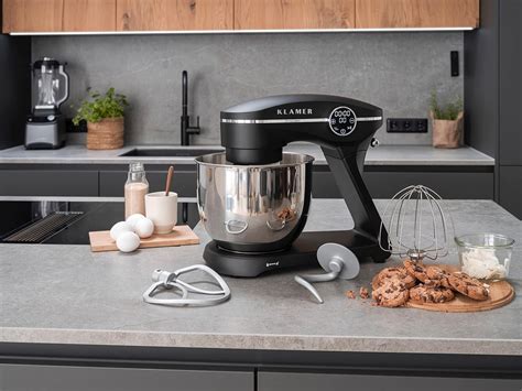 غذا ساز کلامر آلمان Klamer 1800w، دستگاه خمیر نان با کاسه استیل 6 لیتری