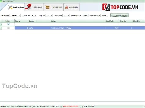 Source Code Phần Mềm Gửi Tin Nhắn Qua Modem Gsm Bằng C Sql
