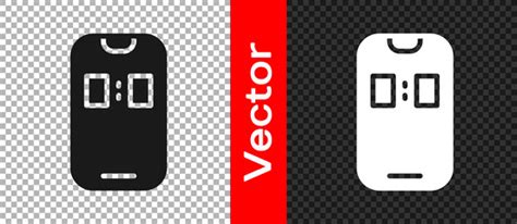 Black Alarm Clock App Smartphone Interface Icon Vector Image