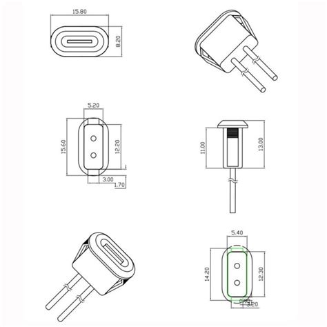 Buy Panel Mount USB Type C Female Connector Jack JST PH 2 0 Connector Output White Online In