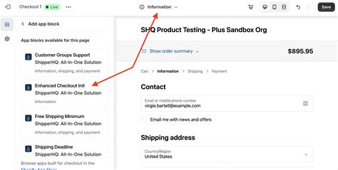 how to set up enhanced checkout on shopify shipperhq docs