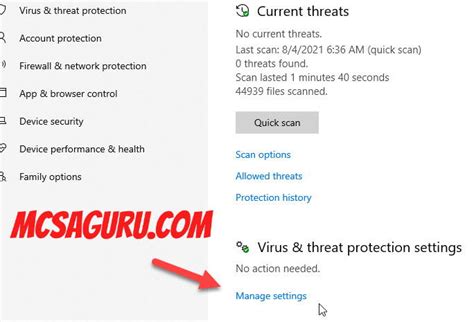 How To Disable Windows Defender Permanently In Windows 10 Mcsaguru