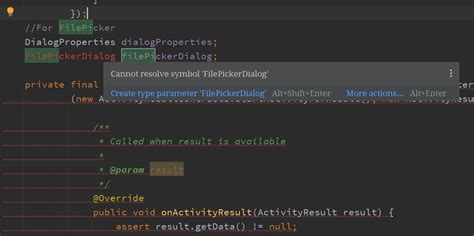 Filepickerdialog Class Not Recognized In Android Studio Issue Tutorialsandroid