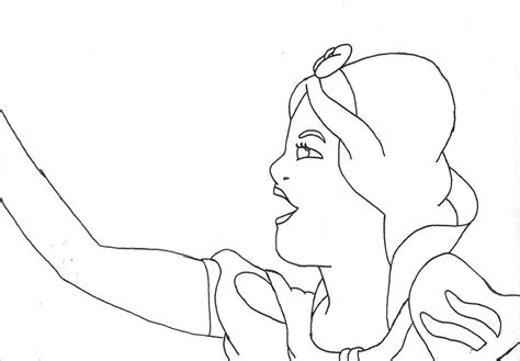 Snow White Outline By Vickysfab On Deviantart