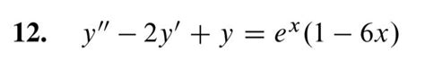 Solved In Exercises 1 14 Find A Particular Solution 12