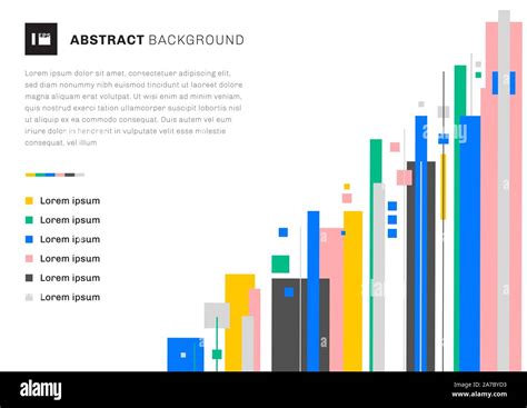 Abstract Template Design Colorful Geometric Overlap Layer Striped