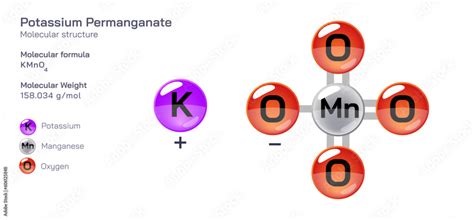 Potassium Permanganate Molecular Structure Formula Periodic Table