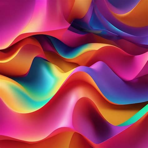 Premium Ai Image Colorful Gradient Prism Vibrant Background Curves Background 3d Spline