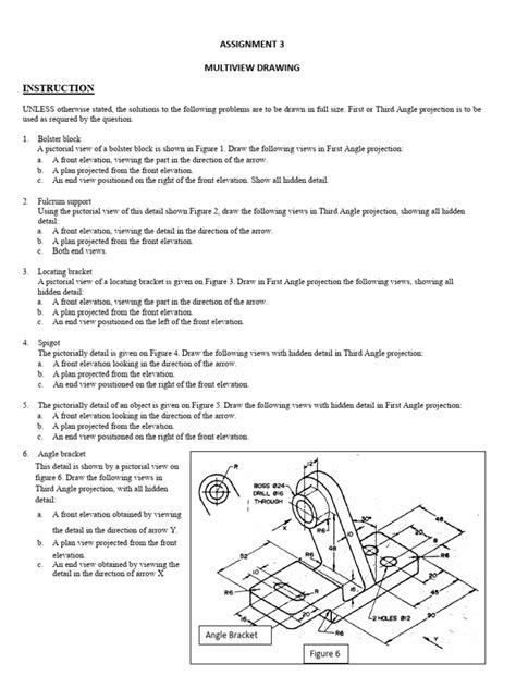 assignment 3 multi view drawing pdf mathematical concepts 3 d computer graphics