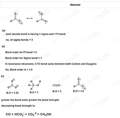 Solved 6 Draw The Resonance Forms For The Formate Ion Hco 2 C Is Central The Other Atoms