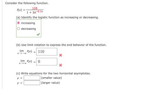 solved consider the following function f x 1 2e−0 1x110