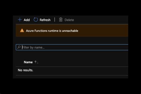 Azure Functions Runtime Is Unreachable Error Fix