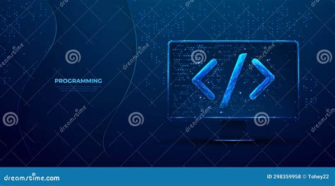 Programming Code On The Computer Screen Software Or Web Development