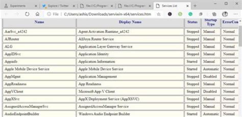Export List Of Running Stopped Disabled Services In Windows