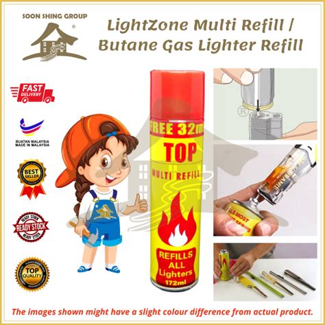 Lightzone Multi Refill Butane Gas Lighter Refill Lazada