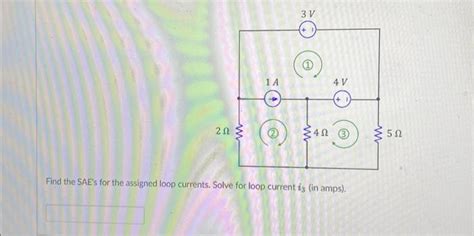 solved find the sae s for the assigned loop currents solve