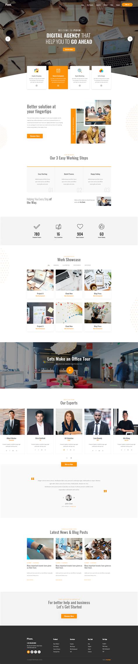 Pixen Multipurpose Psd Template By Presstigers Themeforest