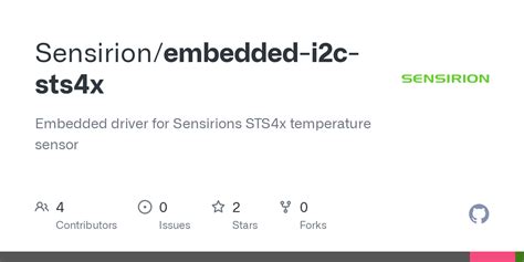 GitHub Sensirion Embedded I2c Sts4x Embedded Driver For Sensirions STS4x Temperature Sensor