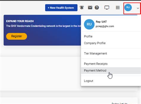 Manage Payment Method