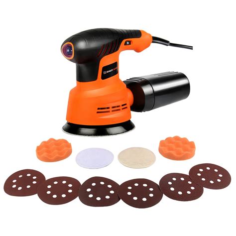 Random Orbit Sander 5 Variable Speed Orbital Sander Polisher With Big