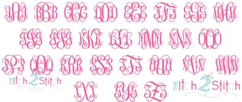 11 Interlocking Script Font Images Free Interlocking Script Monogram