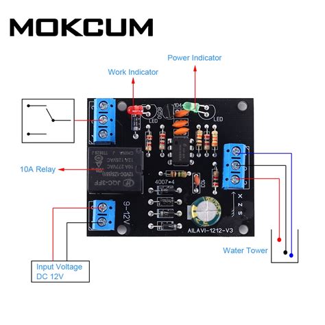 dc 12v water level detection sensor module liquid level controller for