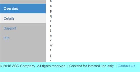 Javascript Bootstrap Sidebar And Footer Not Working Properly Stack