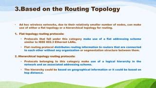 MANET Routing Protocols Issues And Classifications PPTX Computer Networking Computing