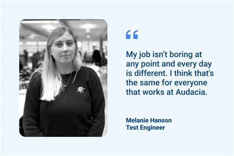 Team Stories Melanie Hanson Test Engineer Audacia
