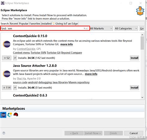 Eclipse中没有svn，安装svneclipse没有svn资源库 Csdn博客