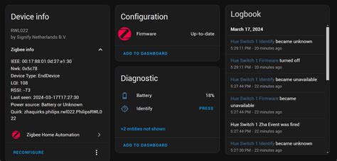 Issues With Hue Dimm Switch Without Hue Bridge Just ZHA Zigbee Home Assistant Community