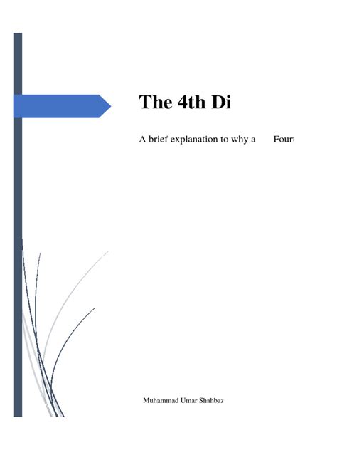4th Dimension Pdf Dimension Time 4th Dimension Pdf Dimension Time