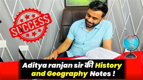 Aditya Ranjan Sir की History And Geography Notes 📝 Revealed 😱 Excise Inspector Ssc Cgl