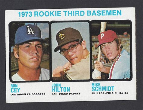 1973 Topps 615 Baseball Card Mike Schmidt Rookie Card Choice Nrmt