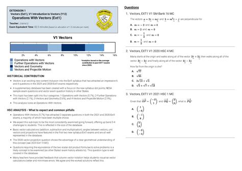 Smarter Maths 3u Y12 Operations With Vectors Extension 1 Vectors
