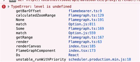 Flamegraph Level Is Undefined Issue Grafana Pyroscope GitHub