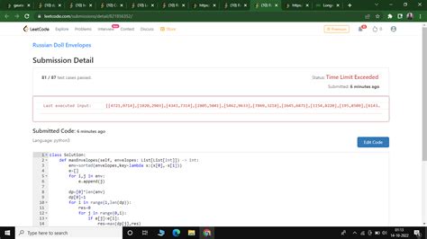 Idk But From Last Few Days Lc Giving Tle To The Most Apt Solutions In