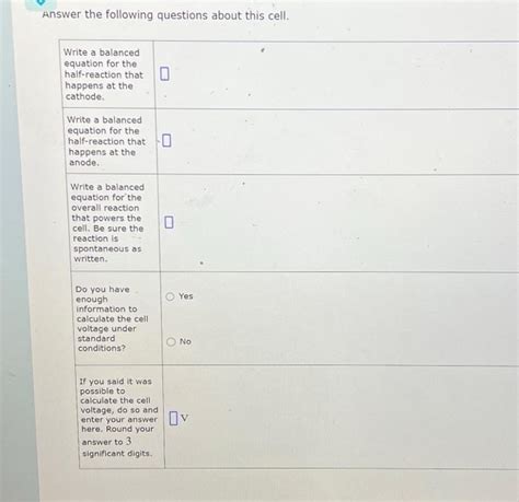 Solved A Chemist Designs A Galvanic Cell That Uses These Two Chegg Com