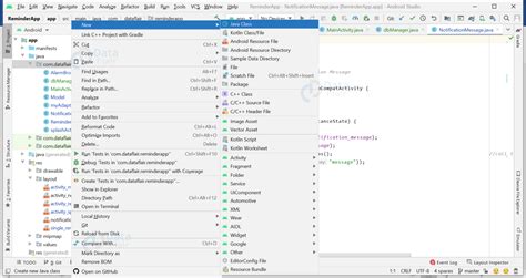android task reminder app [source code included] dataflair