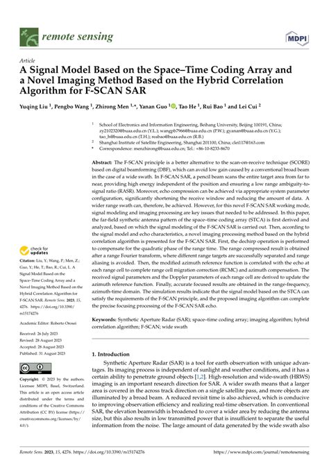 Pdf A Signal Model Based On The Spacetime Coding Array And A Novel