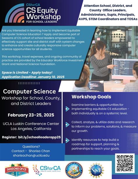 Computer Science Equity Workshop For School Leaders Apply By Jan 10