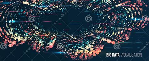 Abstract Stream Information With Circles Array And Binary Code