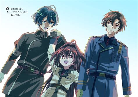 Shinei Nouzen Frederica Rosenfort And Kiriya Nouzen 86 Eightysix Drawn By Tsuji Ayaka