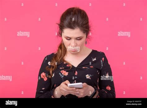 communication and technologies concept portrait of a woman sending