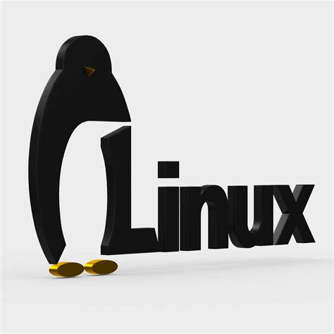 Linux Logo 3d Model By 3d Logoman