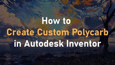 vex autodesk inventor tutorial create custom polycarb and intake