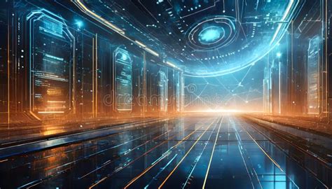 Computing Technology Internet And Cyber Technology Concept Stock